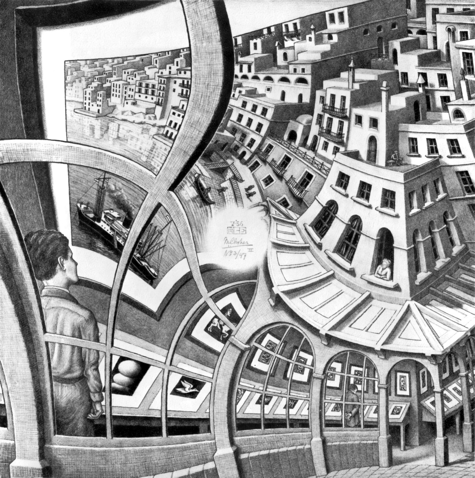 Métamorphose du monde - Maurits Cornelis Escher - Le vagabond des étoiles