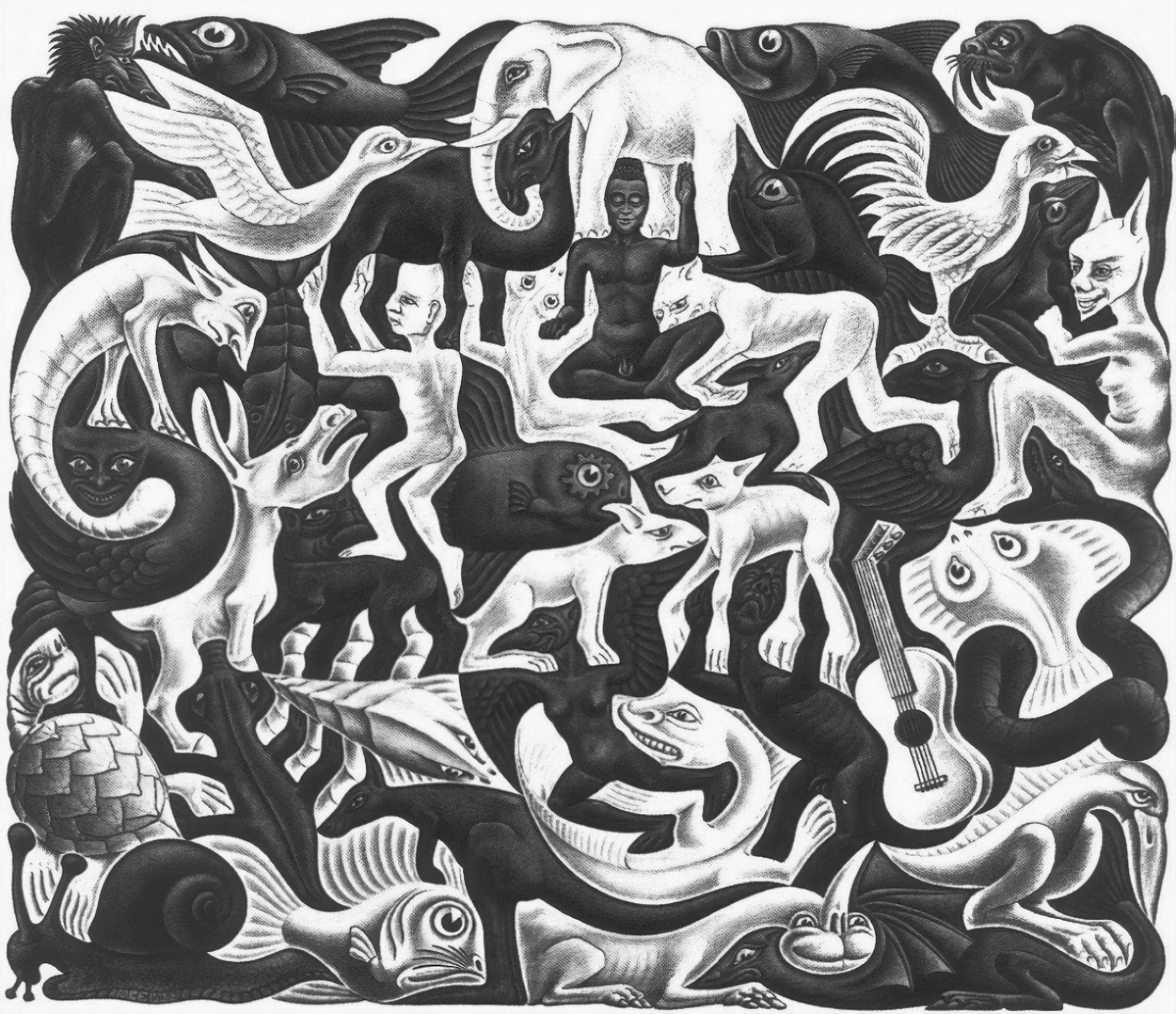 Métamorphose du monde - Maurits Cornelis Escher - Le vagabond des étoiles