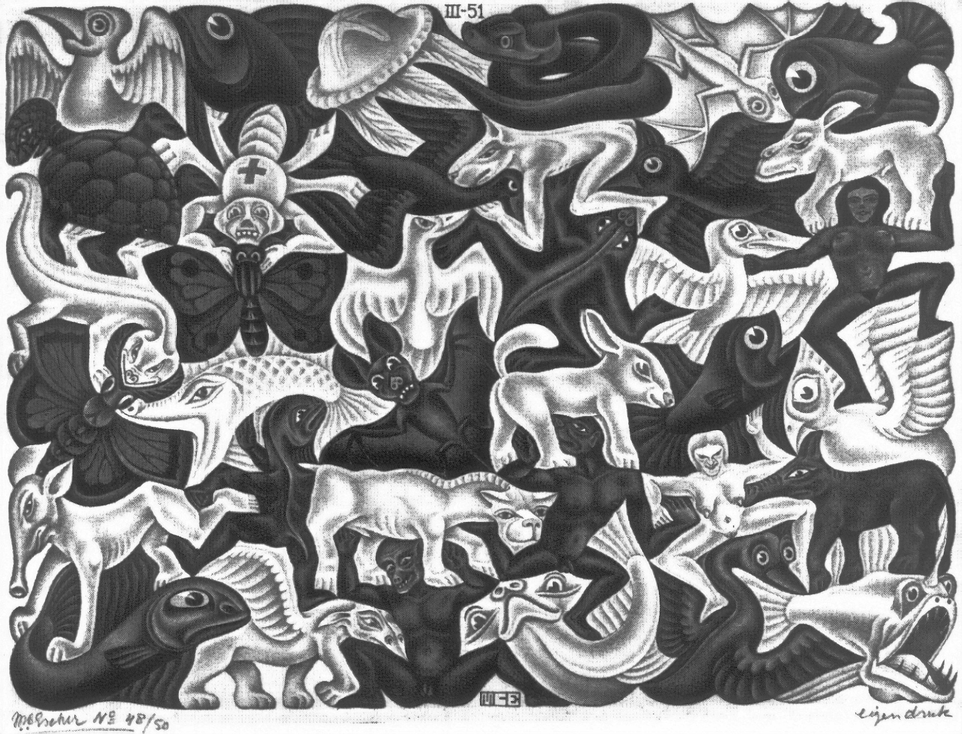 Métamorphose du monde - Maurits Cornelis Escher - Le vagabond des étoiles