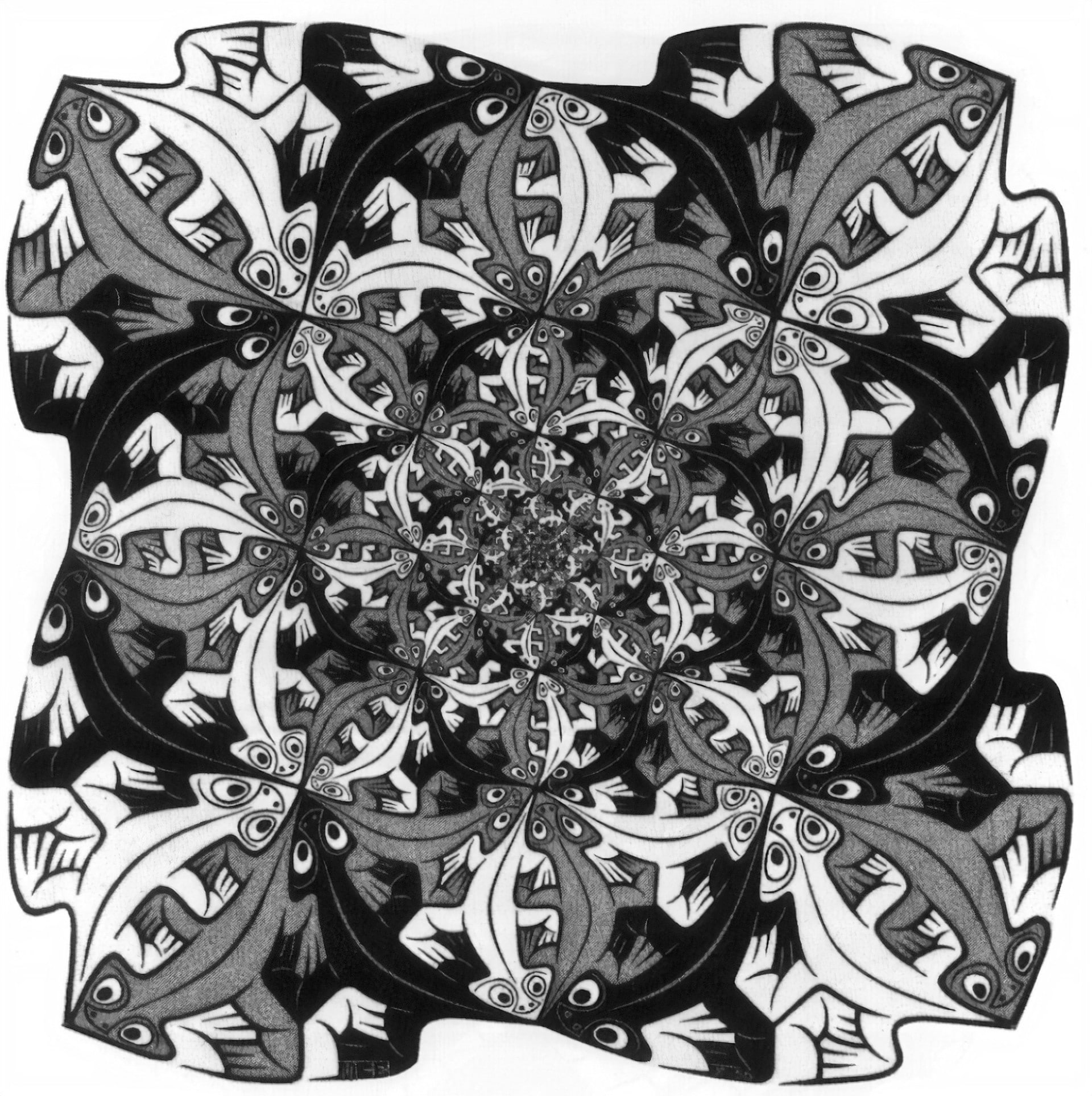 Métamorphose du monde - Maurits Cornelis Escher - Le vagabond des étoiles