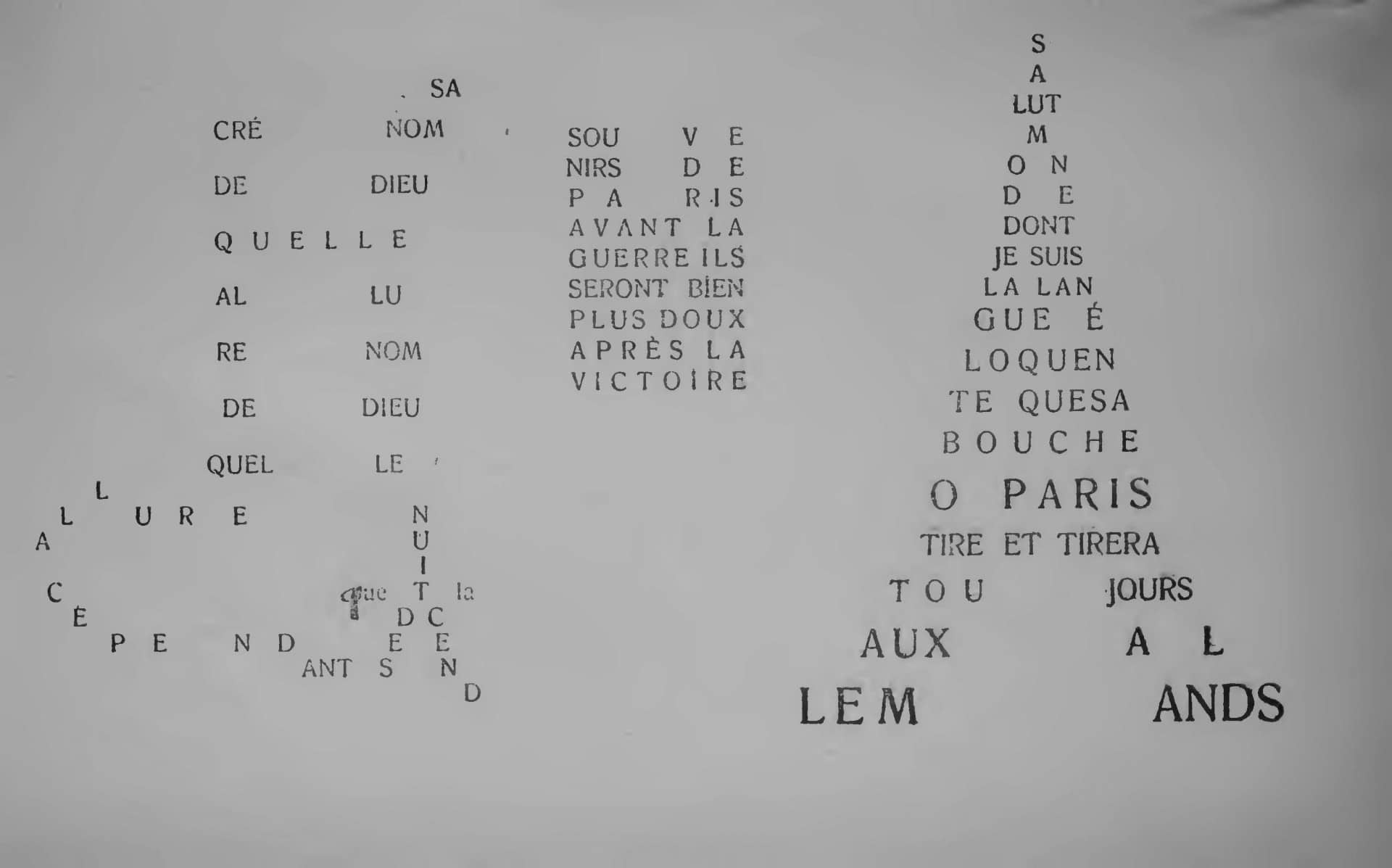Calligrammes, poèmes de la paix et de la guerre - Guillaume Apollinaire ...